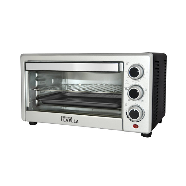 Premium Levella 07 Cu Ft 6 Slice Toaster Oven With Convection Broil Bake And Toast Function